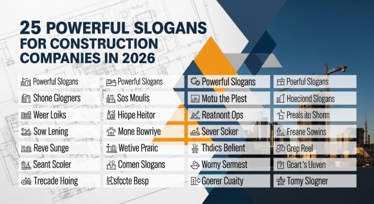 25 Powerful Slogans for Construction Companies in 2026