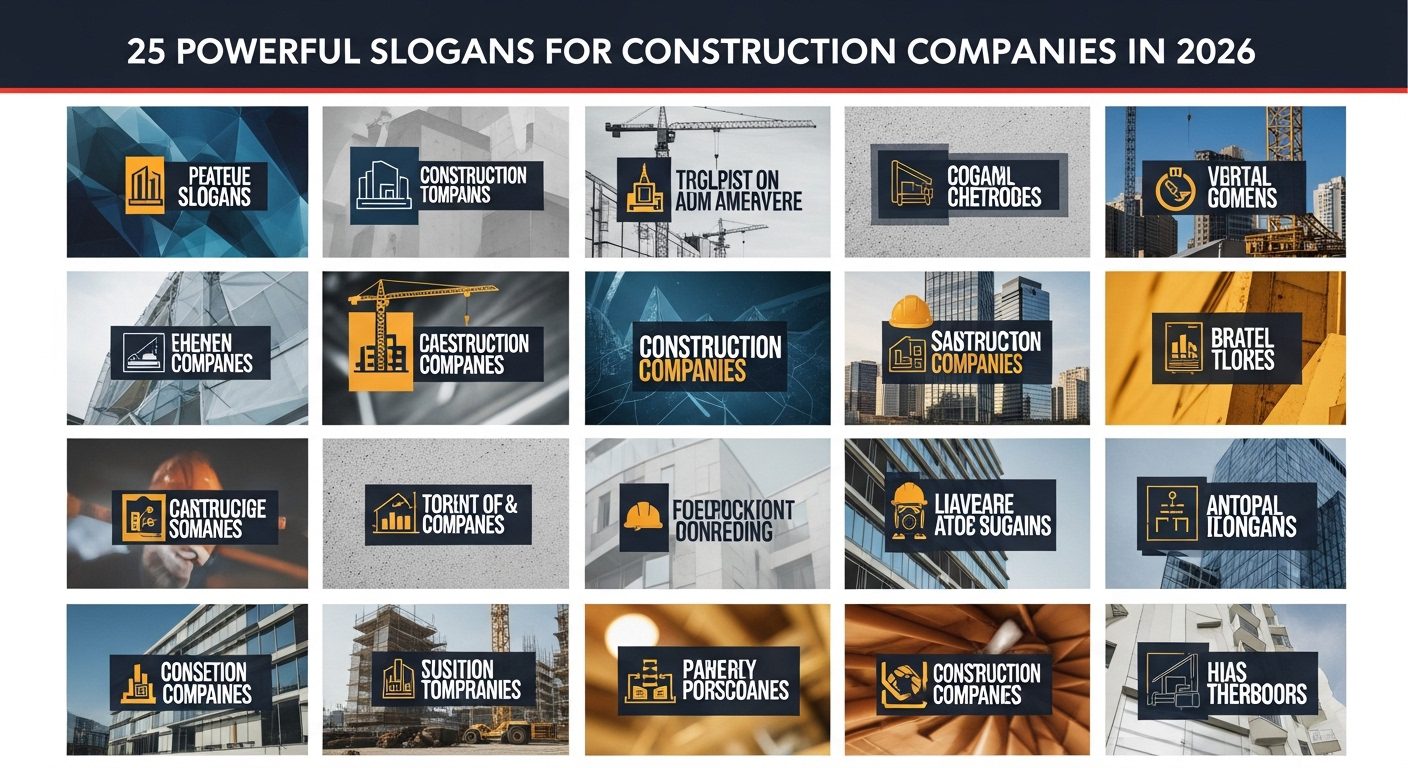 25 Powerful Slogans for Construction Companies in 2026